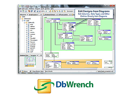 نرم افزار طراحی و مهندسی معکوس پایگاه داده DbWrench v4.1.2